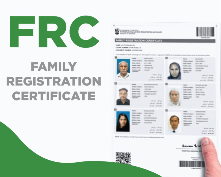 How to Get Your Family Registration Certificate (FRC) NADRA in 2025 ...